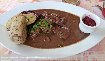 Hirschgulasch - Rezept - Steirische Spezialitäten