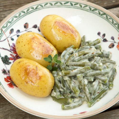 Rahmfisolen mit Dille & Heurige Erdäpfel » Das Rezept